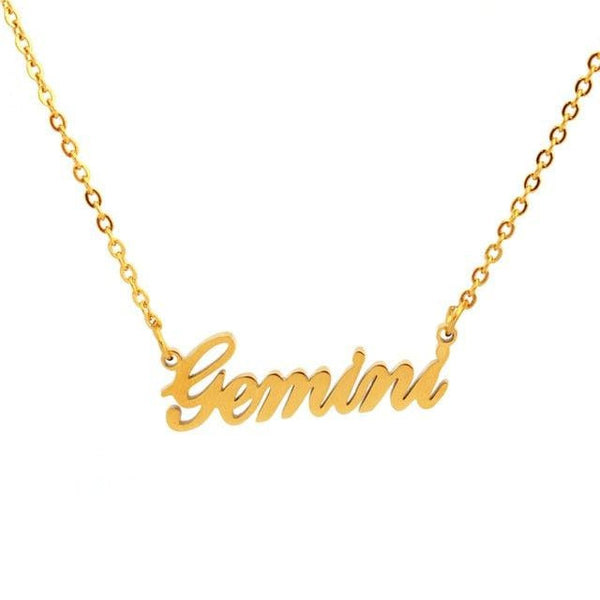 Zodiac Cursive Necklace - Zodiac Gal